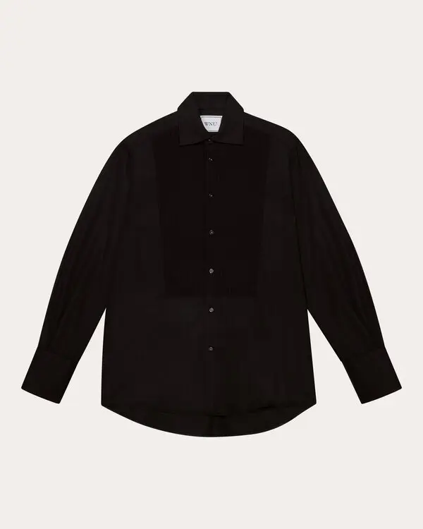 WITH NOTHING UNDERNEATH The Dress Tencel™ Shirt - Black
