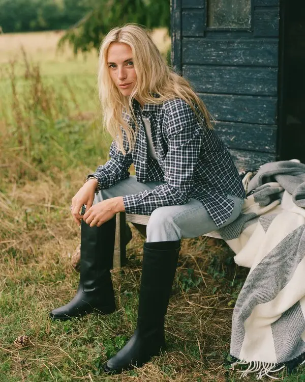 WITH NOTHING UNDERNEATH The Classic Brushed Plaid Cotton Shirt - Multicolor