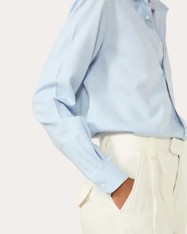 WITH NOTHING UNDERNEATH Classic Brushed Cotton Wool Shirt