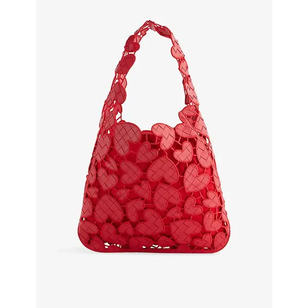 Bottega Veneta Heart Cut-out Leather Tote Bag