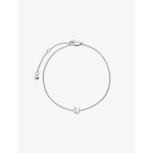 Monica Vinader Initial U Sterling Bracelet - Silver