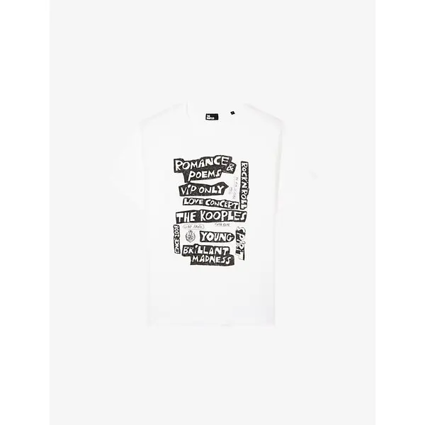 The Kooples Graphic-print Cotton T-shirt - White