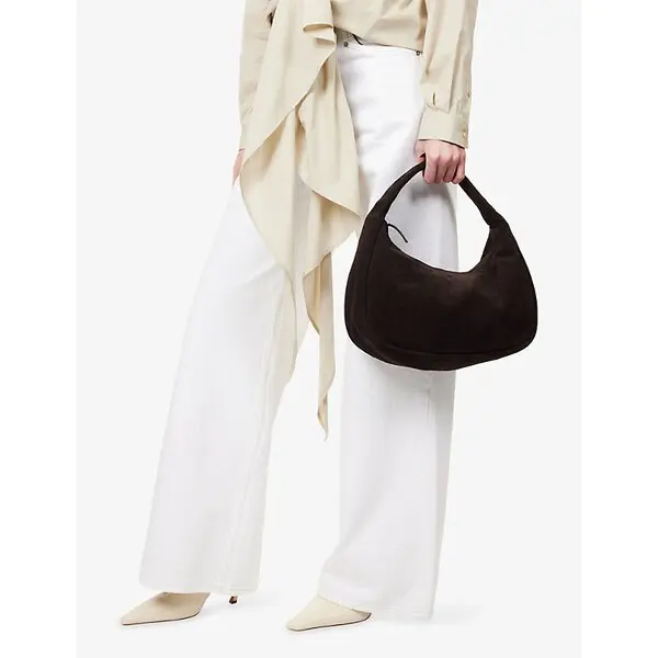 ST. AGNI Large Bon Bon Leather Bag - Coffee