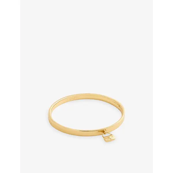 COACH Tabby Charm Gold-plated Brass Bangle - Shiny Gold