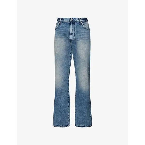 Emporio Armani J70 Tapered-leg Denim Jeans - Medium Blue Denim