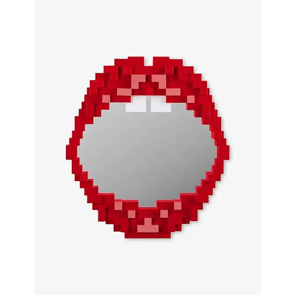 SELETTI Pixel Mouth Glass Mirror 50cm - One-color