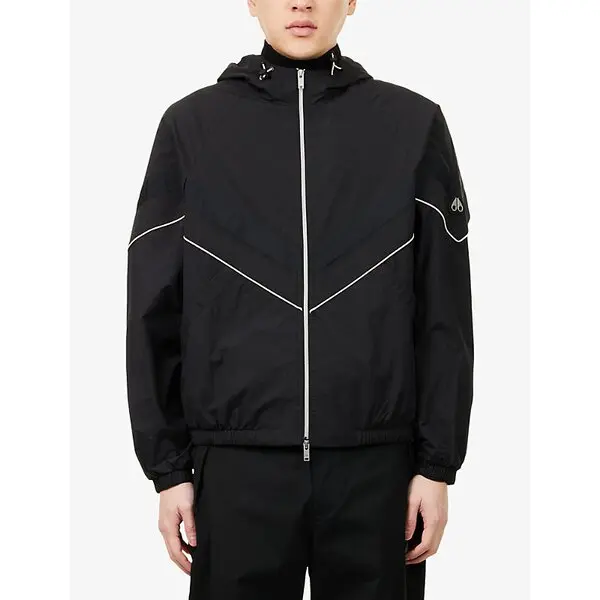 Moose Knuckles Top Flight Hooded Shell Jacket