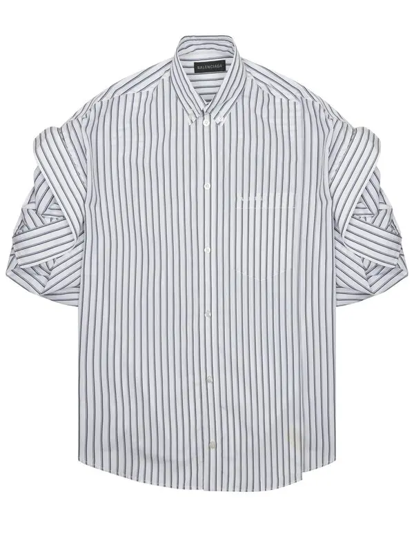 Balenciaga Shirt With Lapels On The Sleeves