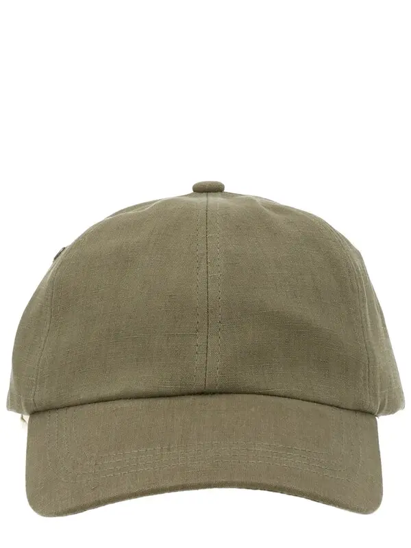 Paul Smith Linen Baseball Cap - Green