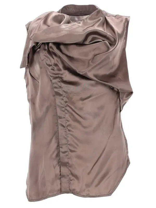 Rick Owens Sleeveless Island Shirt - Bronze