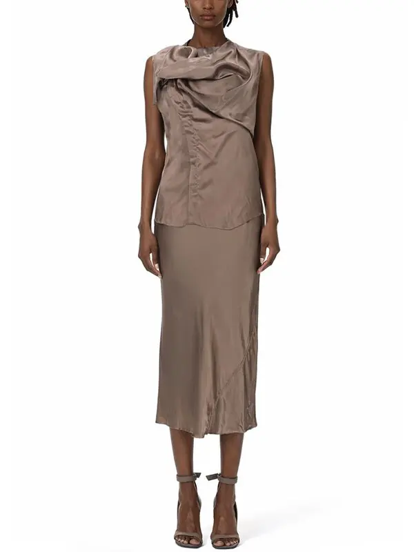 Rick Owens Sleeveless Island Shirt - Bronze