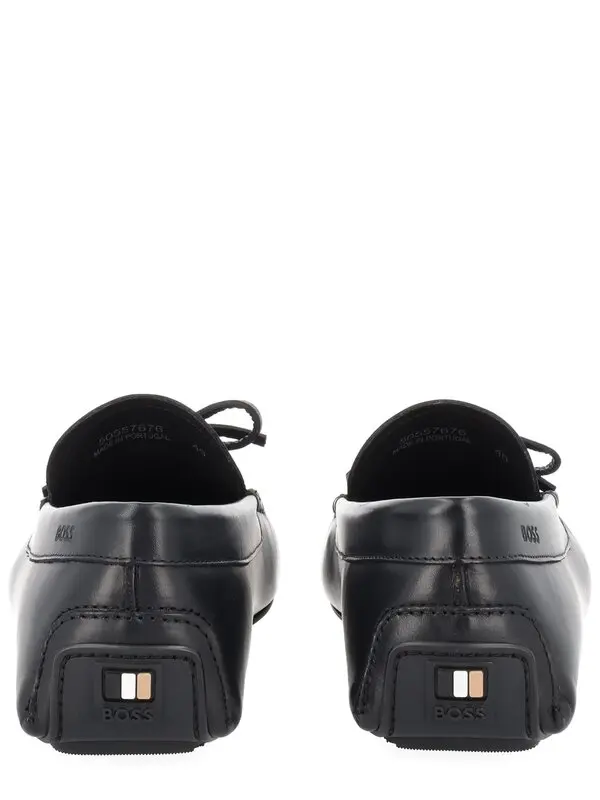 BOSS Bow-embellished Moccasins