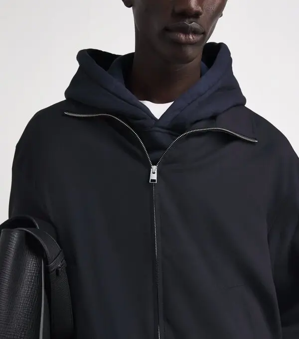 FRAME Wool Trucker Jacket - Navy