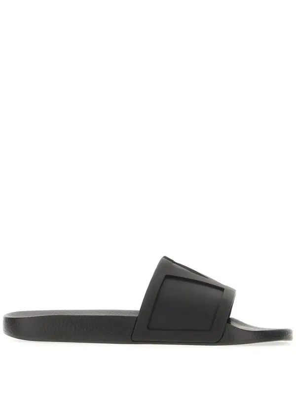 Valentino Garavani Rubber Slides - Black
