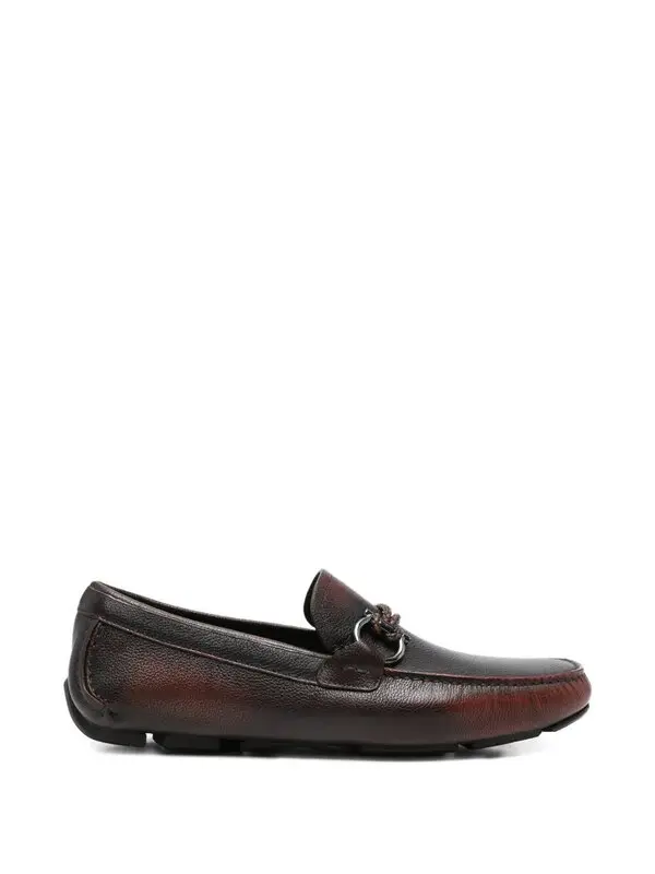 FERRAGAMO Gradient Leather Driver Loafers
