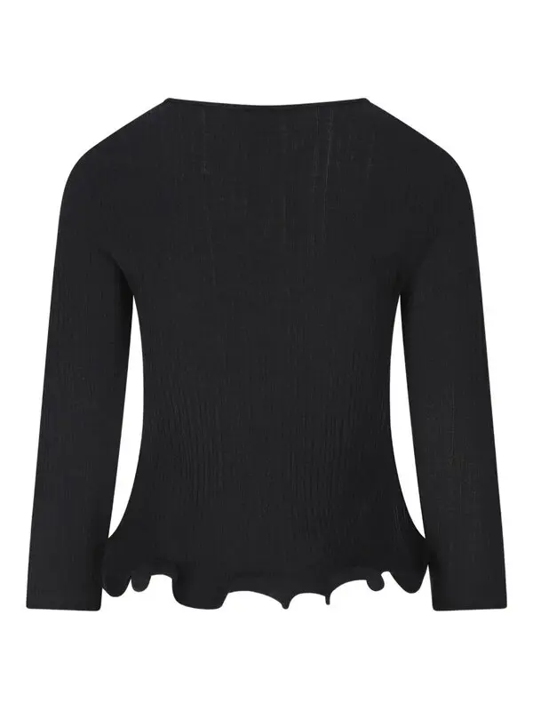 Fendi V-neck Top With Gathered Detail