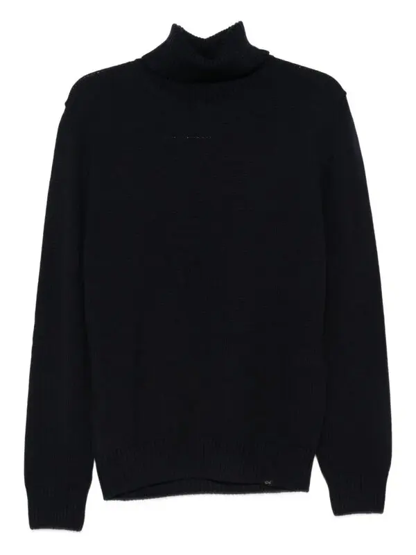 Paul & Shark Virgin Wool Turtleneck Sweater - Blue