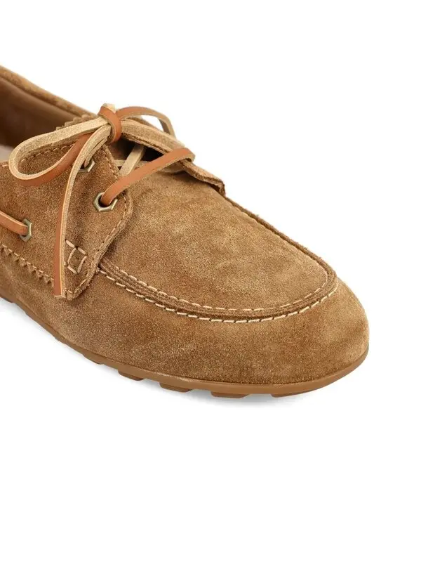 Hogan H693 Suede Boat Shoes