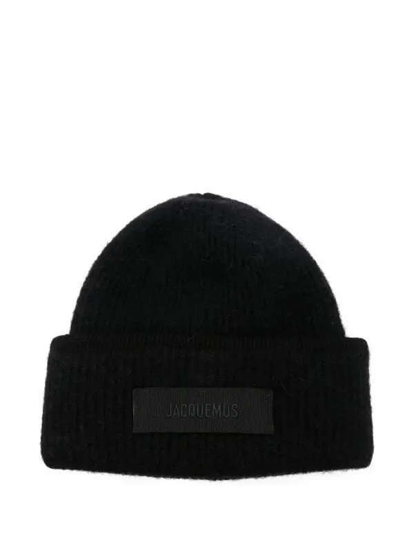 Jacquemus Le Bonnet Gros Grain Beanie - Black