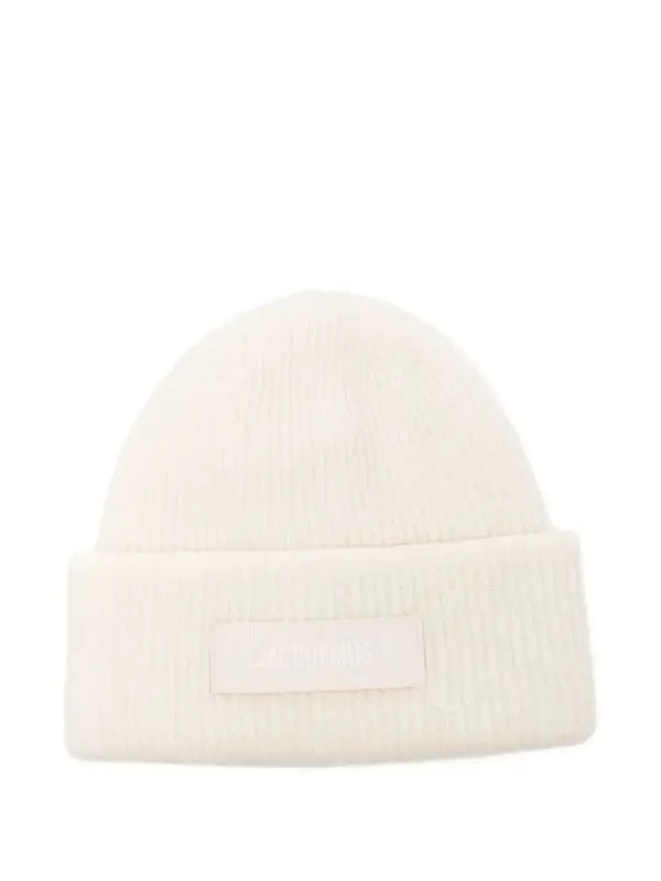 Jacquemus Le Bonnet Gros Grain Beanie - White