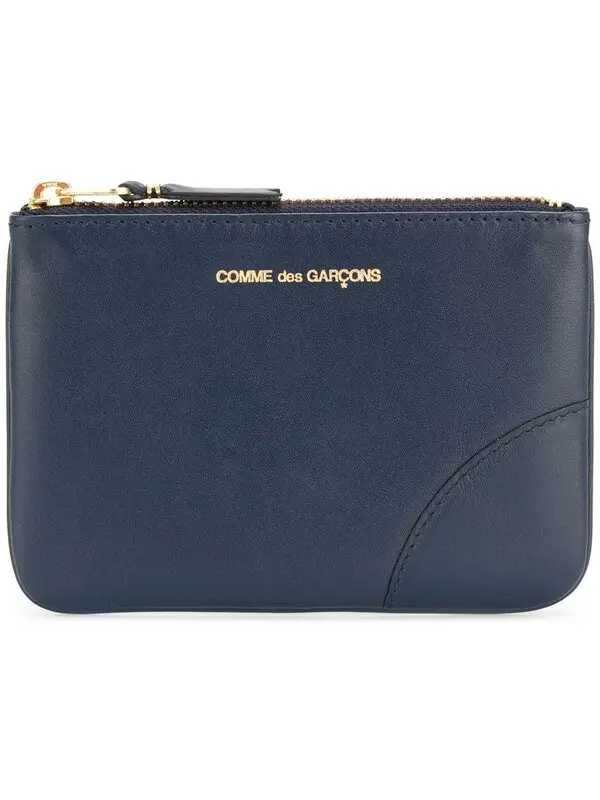 Comme Des Garçons Classic Wallet With Zip - Blue