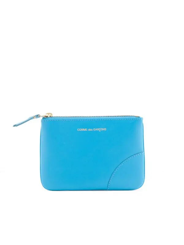 Comme Des Garçons Classic Wallet With Zip - Blue
