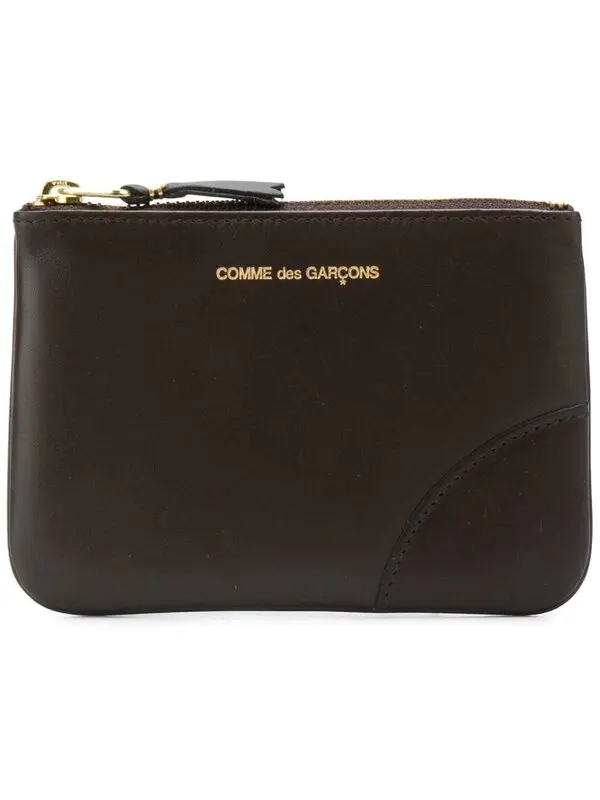 Comme Des Garçons Classic Wallet With Zip - Brown