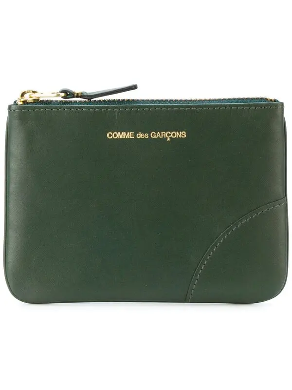 Comme Des Garçons Classic Wallet With Zip - Green