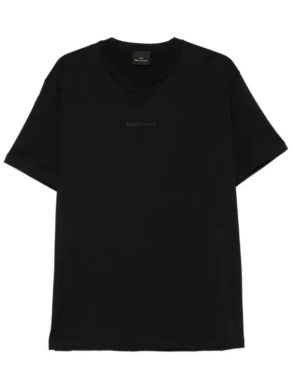 Paul & Shark Logo-print Lightweight Cotton Jersey T-shirt - Black
