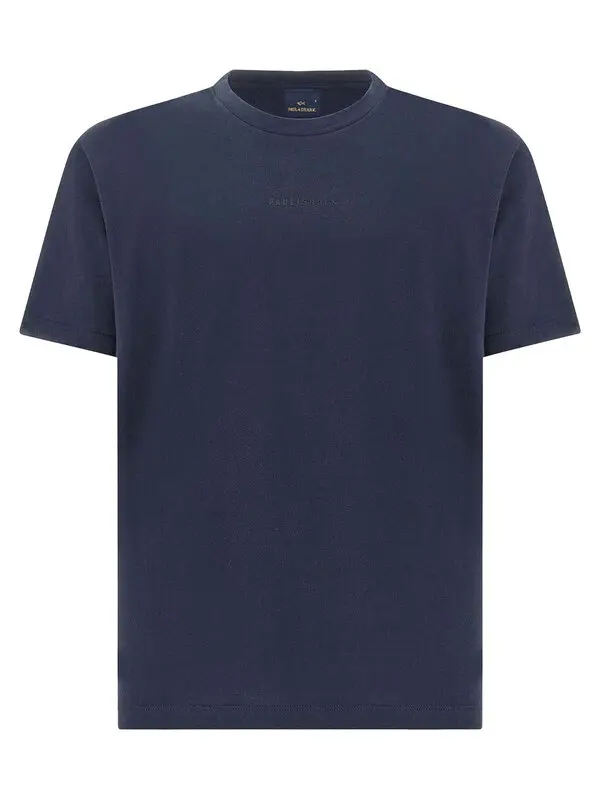 Paul & Shark Logo-print Lightweight Cotton Jersey T-shirt - Blue