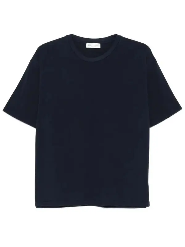 ROBERTO COLLINA Round-neck Cotton T-shirt - Blue