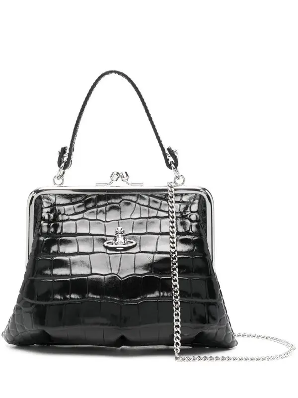VIVIENNE WESTWOOD Granny Frame Crocodile Effect Bag