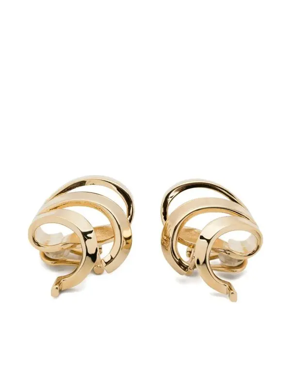 FERRAGAMO Ear Leaf Earrings - Metallic