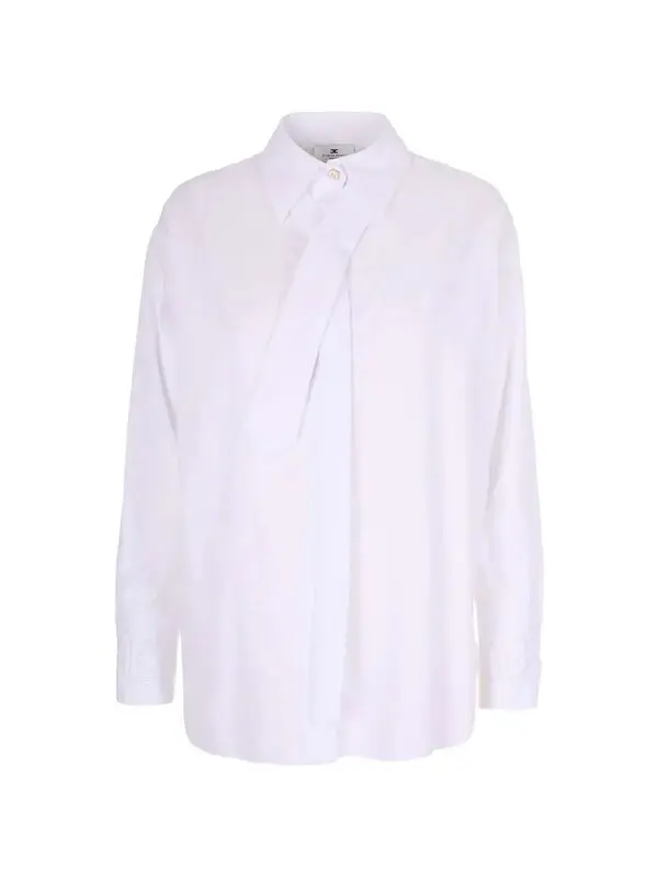Elisabetta Franchi Cotton Shirt With Tie