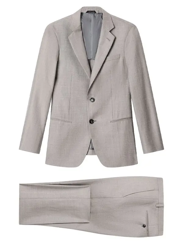 Giorgio Armani Soho Line Single-breasted Suit In Wool, Silk And Linen