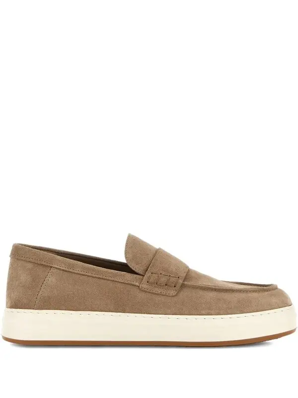 Hogan H-tv Suede Loafers - Brown