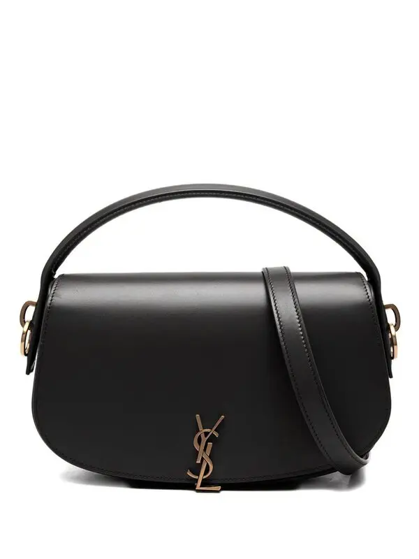 Saint Laurent Voltaire Box Leather Bag - Black