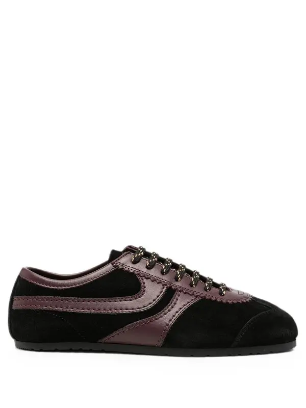 Dries Van Noten Suede Leather Sneakers - Black