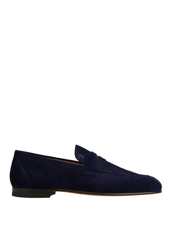 Prada Suede Leather Loafers - Blue