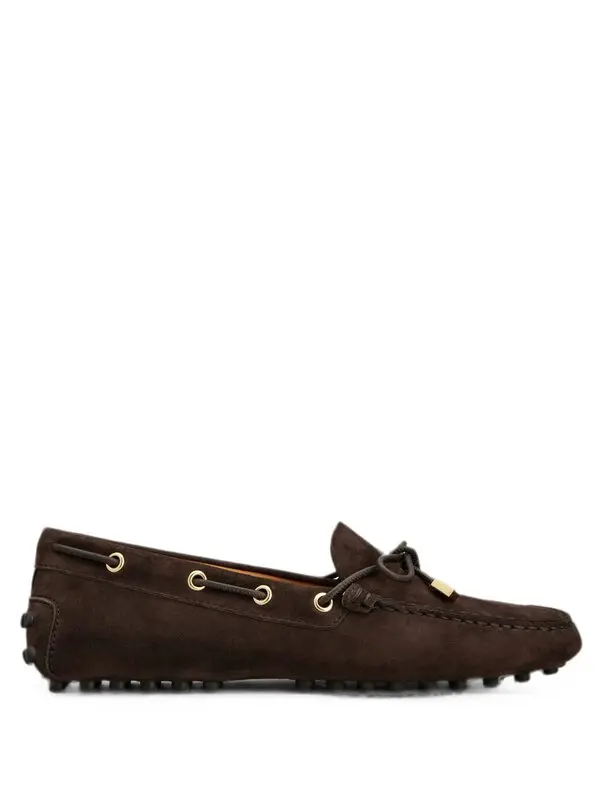 TOD`S Tod's Suede Leather Loafers - Brown