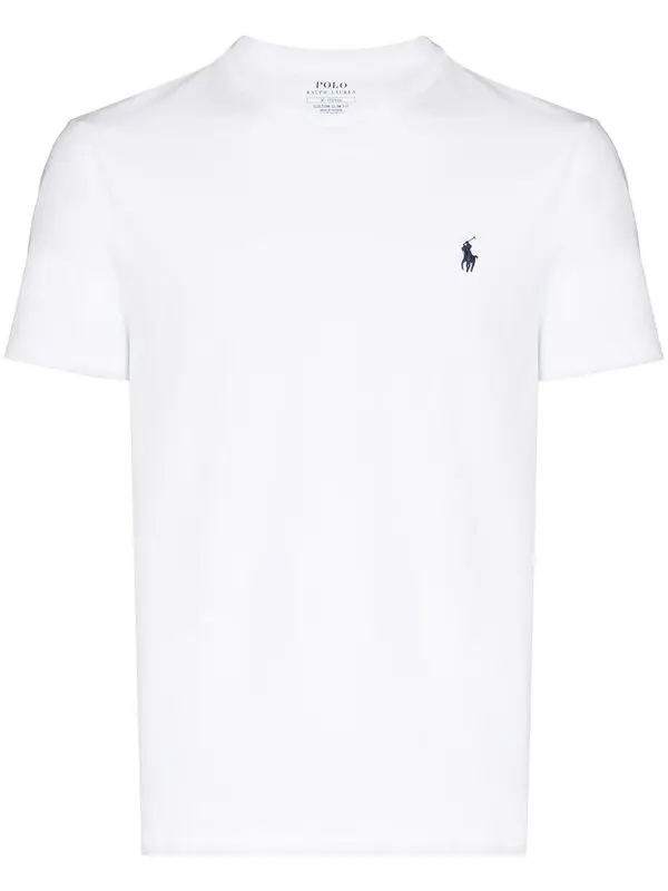 Polo Ralph Lauren Custom Slim Fit Jersey Crewneck T-shirt - White