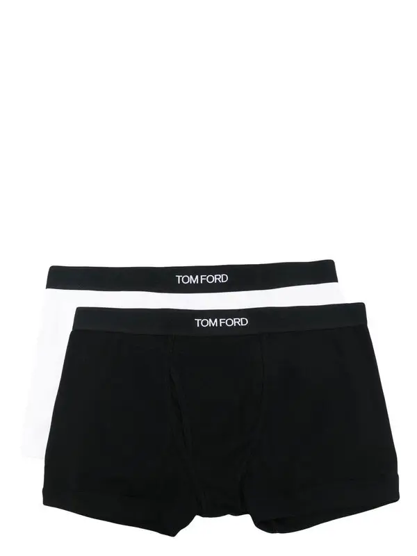 TOM FORD Set Of 2 Logo-waistband Cotton Boxer Briefs - Multi