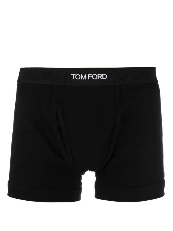 TOM FORD Set Of 2 Logo-waistband Cotton Boxer Briefs - Multi