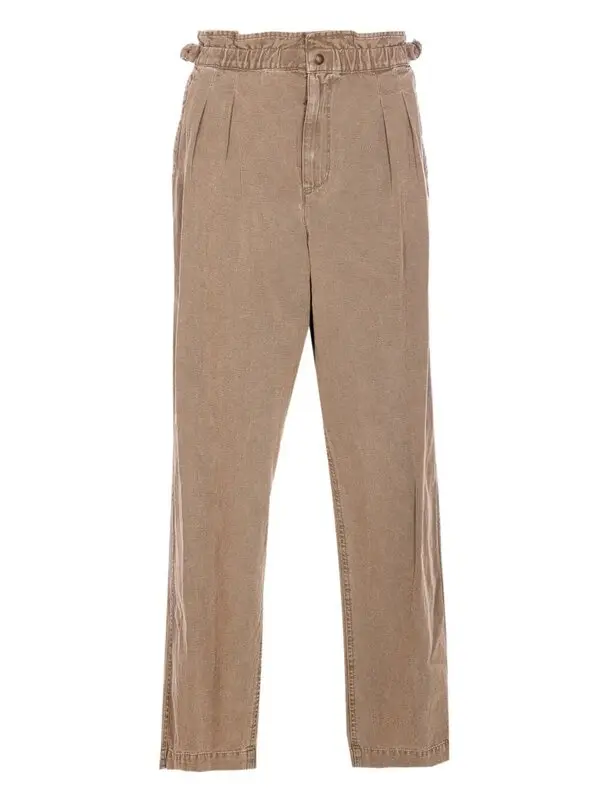 MARANT ETOILE Neriah Pleated Pants - Brown