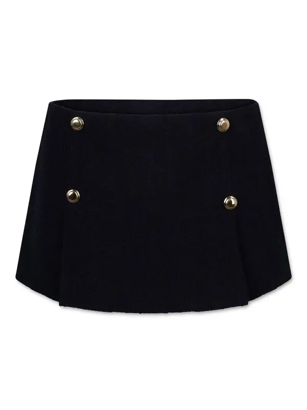 Miu Miu Tweed Wool Miniskirt
