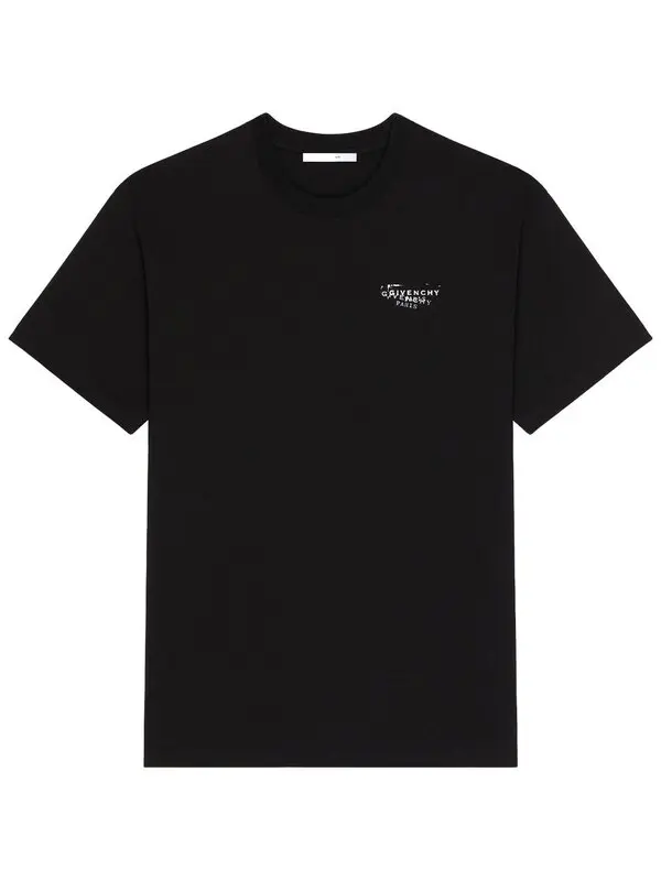 Givenchy Stamp Cotton T-shirt - Black