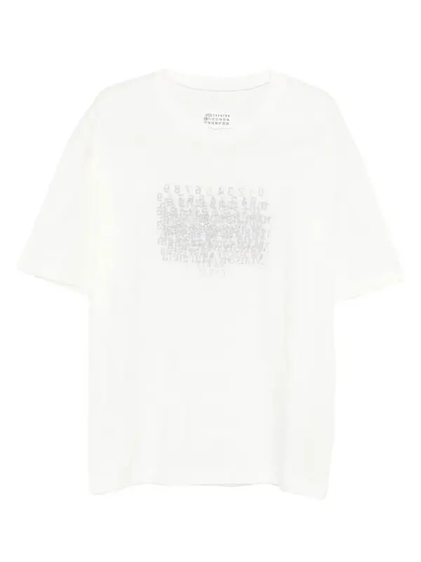 MAISON MARGIELA Cotton T-shirt With Graphic Print - White