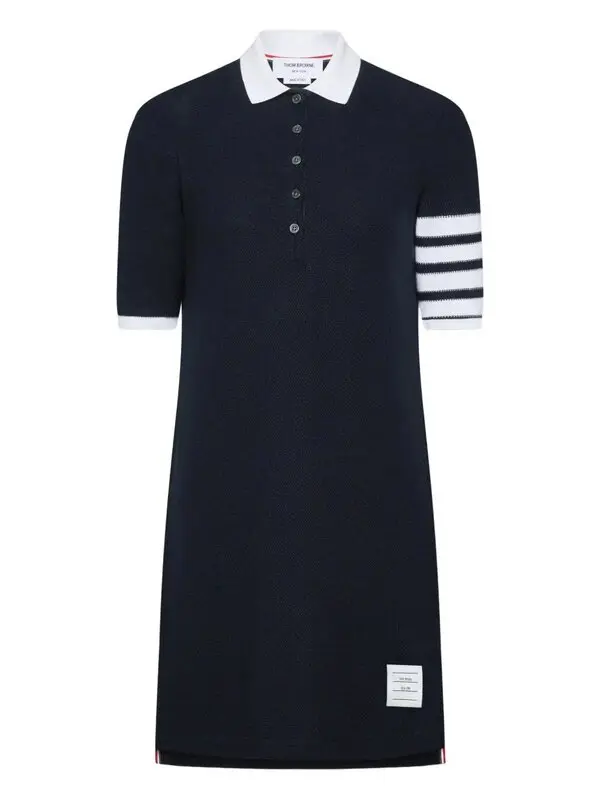 Thom Browne 4-bar Piqué Polo Shirt Dress