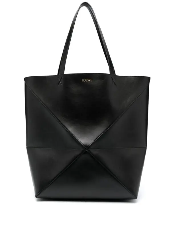 Loewe Xl Puzzle Fold Tote - Black