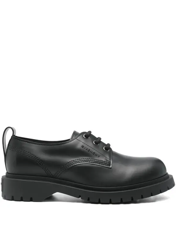 Givenchy Derby Chunky Shoes In Brushed Leather